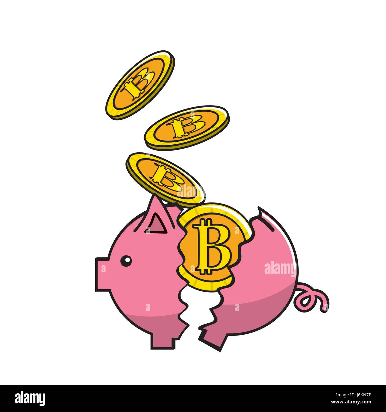 Currency icon broken Stock Vector Images - Alamy