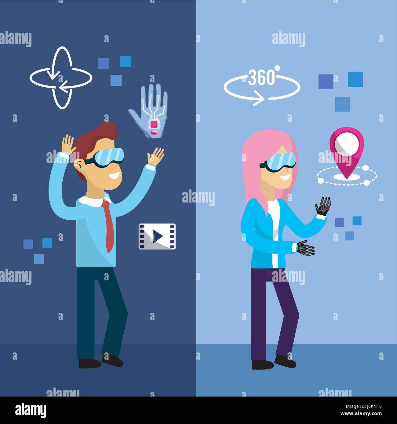 Man console woman Stock Vector Images - Alamy