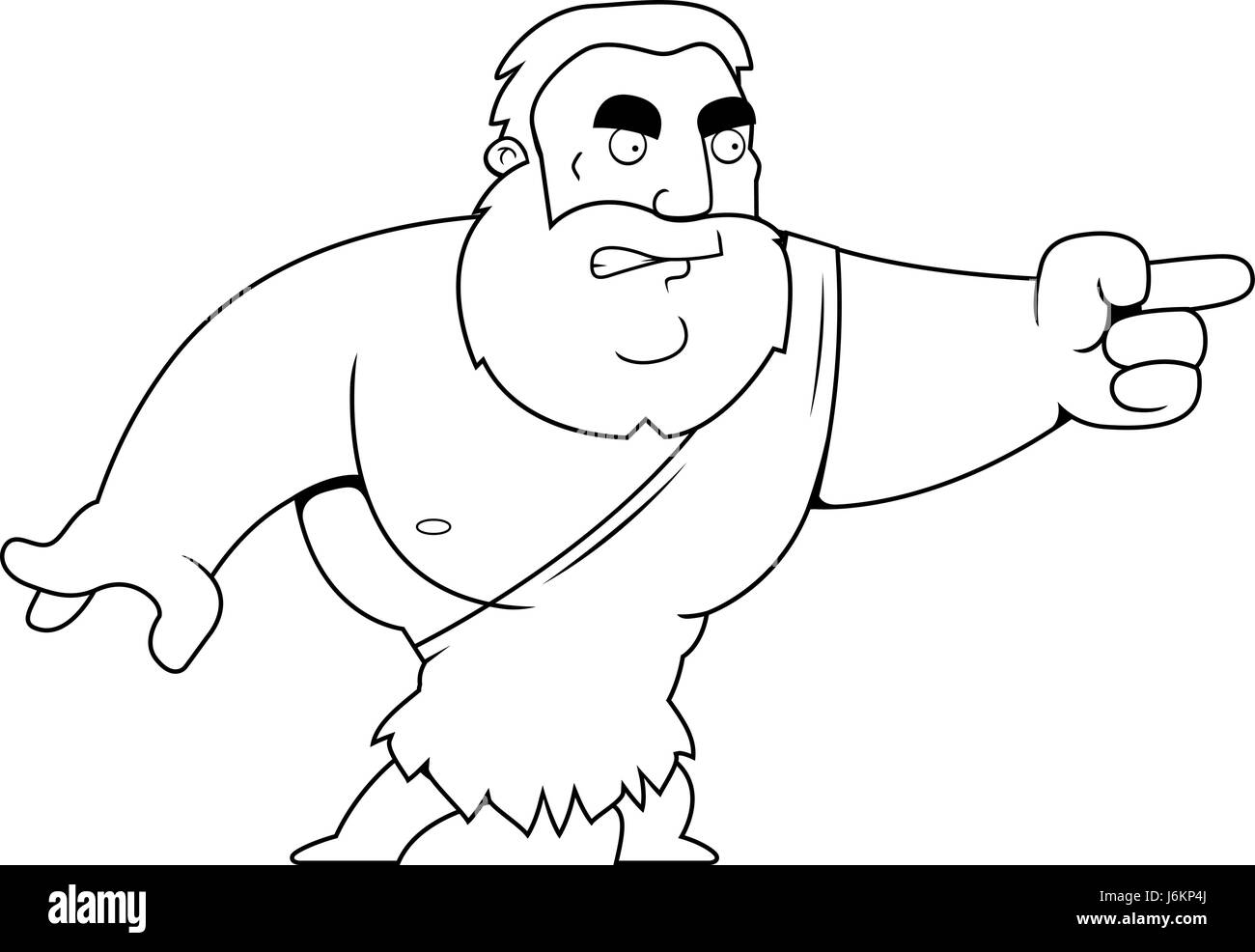 A cartoon barbarian man angry and pointing Stock Vector Image & Art - Alamy