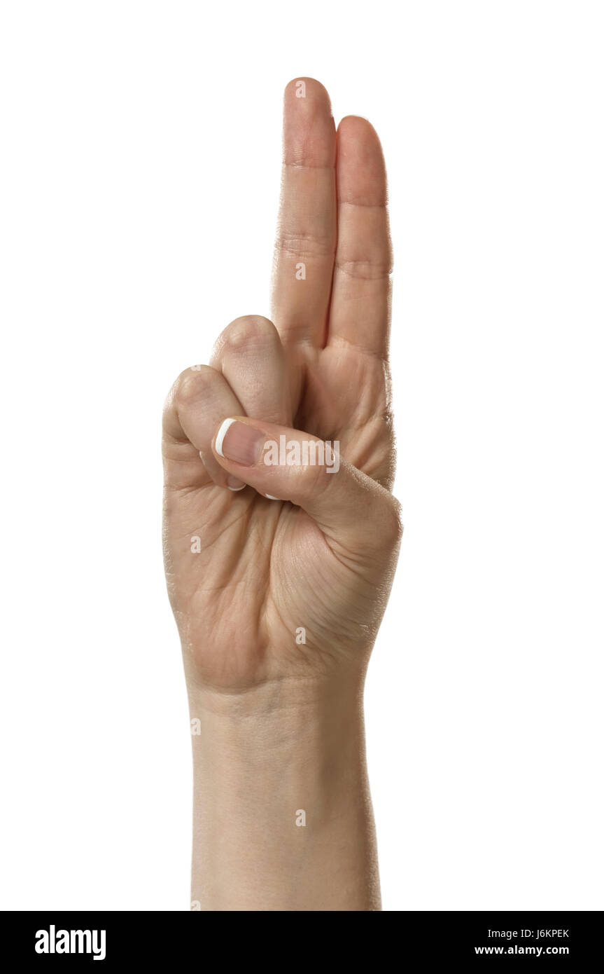 sign signal finger language alphabet ABC woman sign signal talk ...