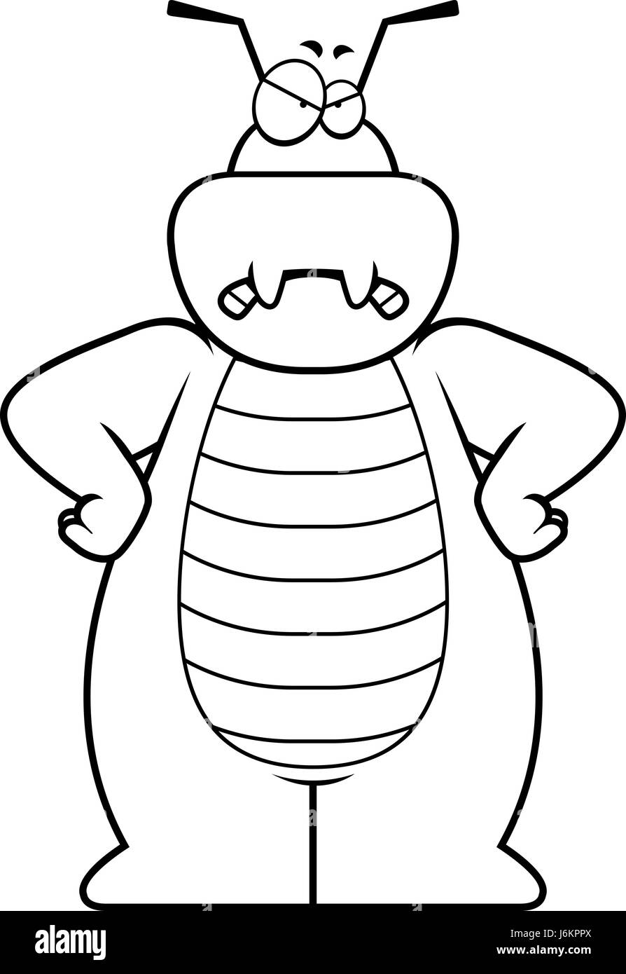 A cartoon illustration of a bug looking angry Stock Vector Image & Art ...