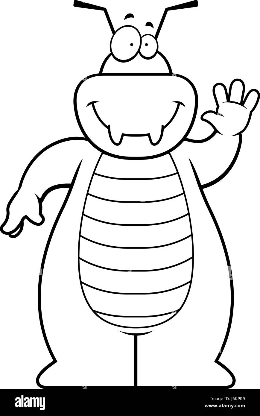 A cartoon illustration of a bug waving Stock Vector Image & Art - Alamy