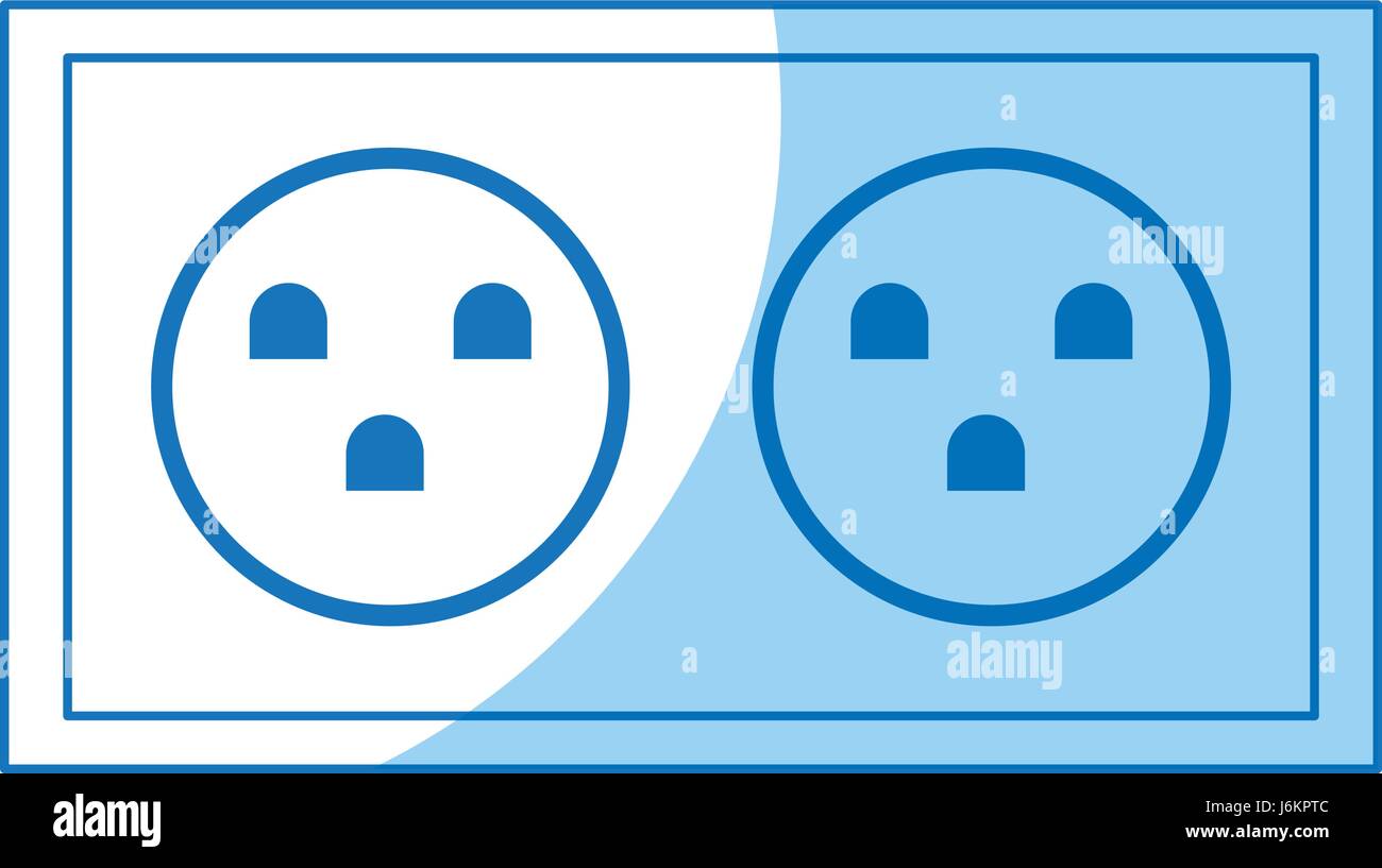 Plastic double socket Stock Vector Images - Alamy
