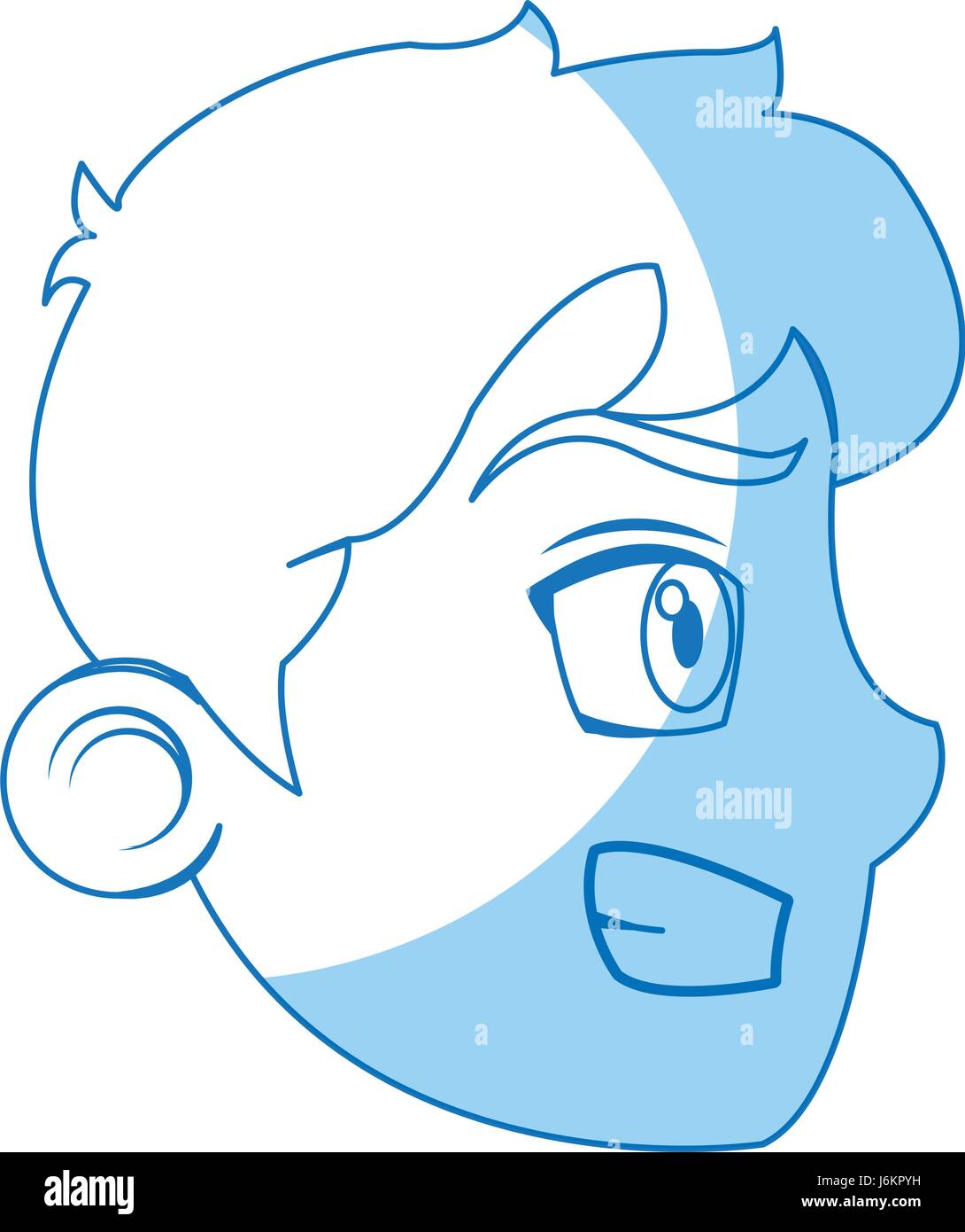 comic face guy angry expression Stock Vector Image & Art - Alamy