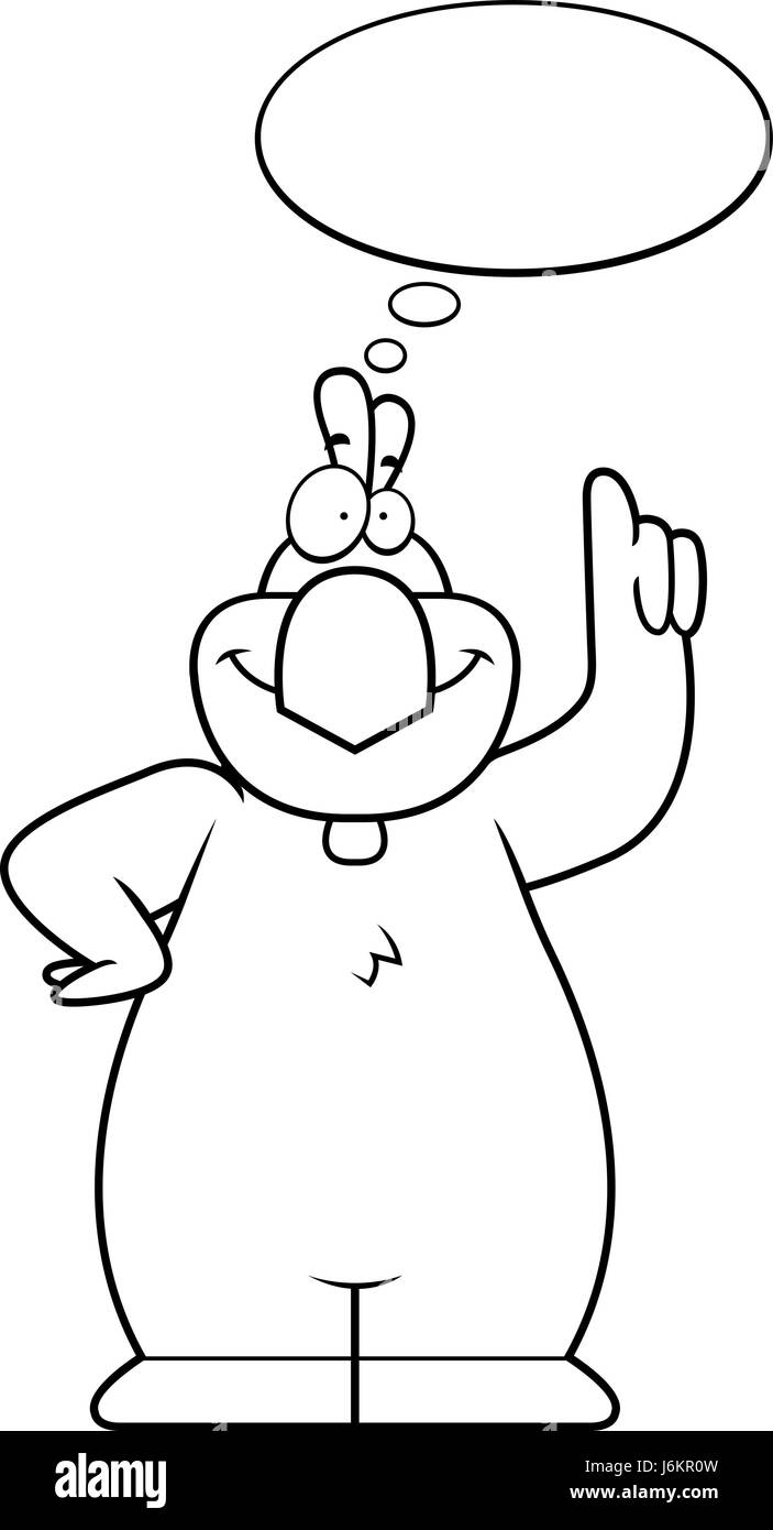 A cartoon illustration of a chicken thinking Stock Vector Image & Art ...