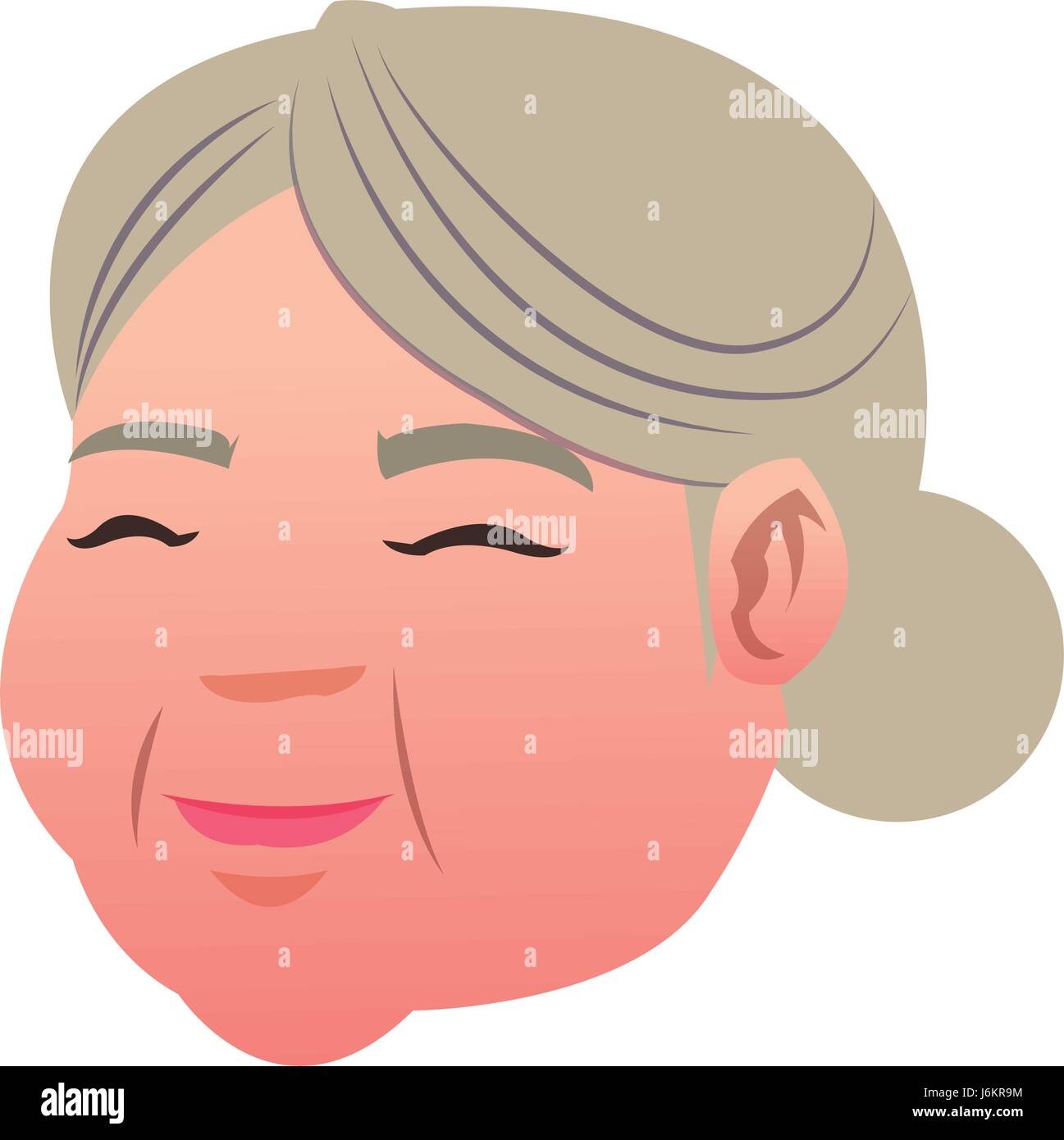 cute face mrs claus christmas character image Stock Vector Image & Art ...