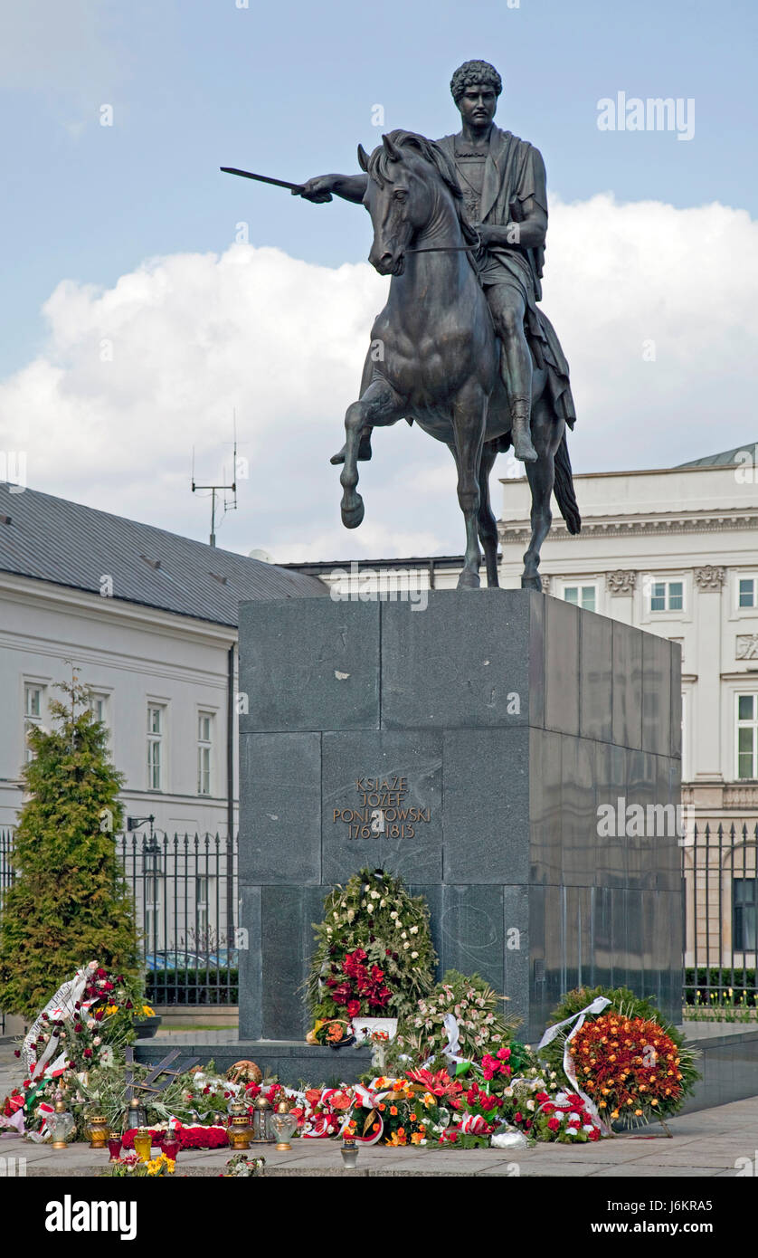 statue of jzef poniatowski,warsaw Stock Photo - Alamy