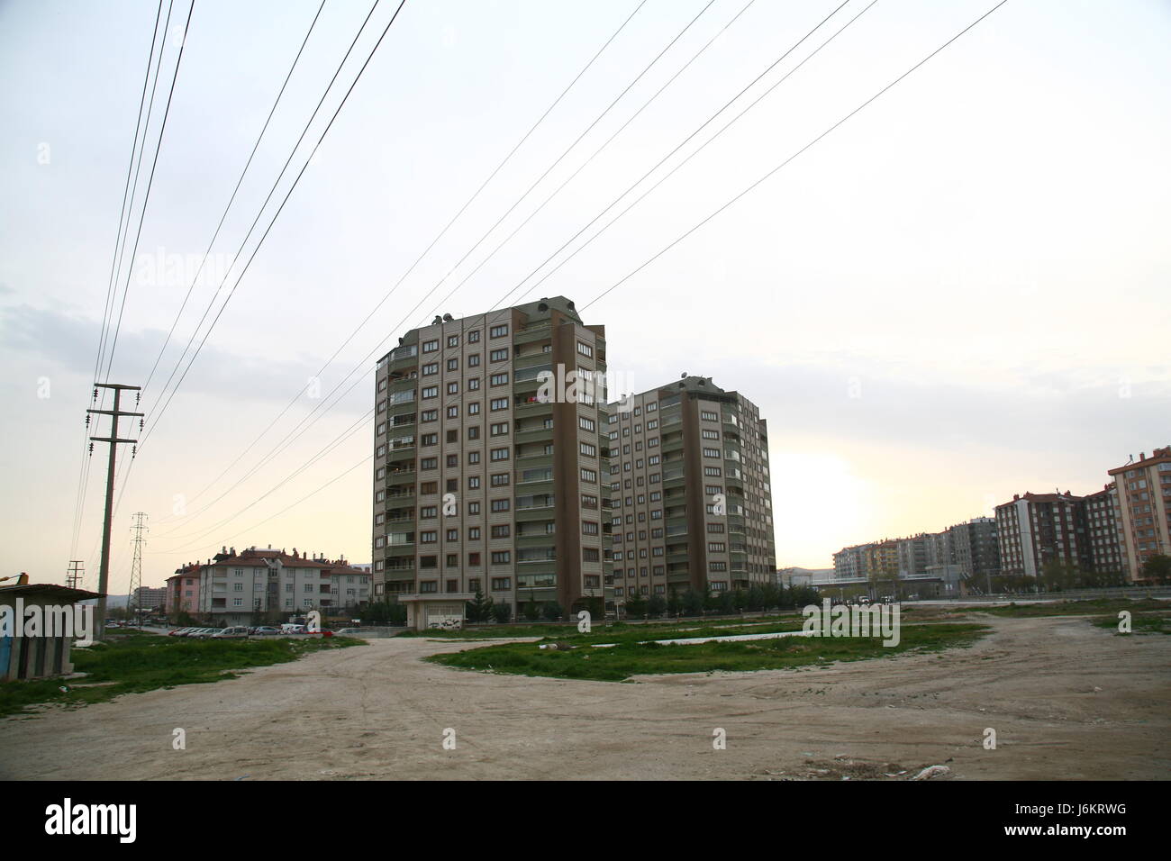 station blue tower big large enormous extreme powerful imposing immense ...