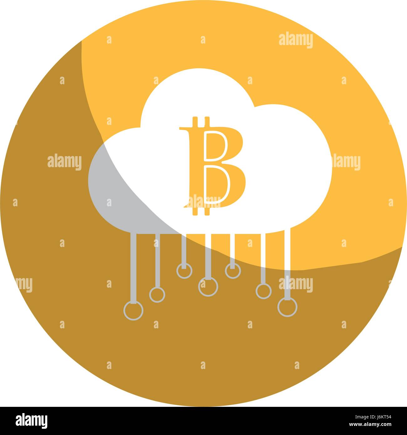 sticker cloud data center with bicoin symbol Stock Vector Image & Art ...