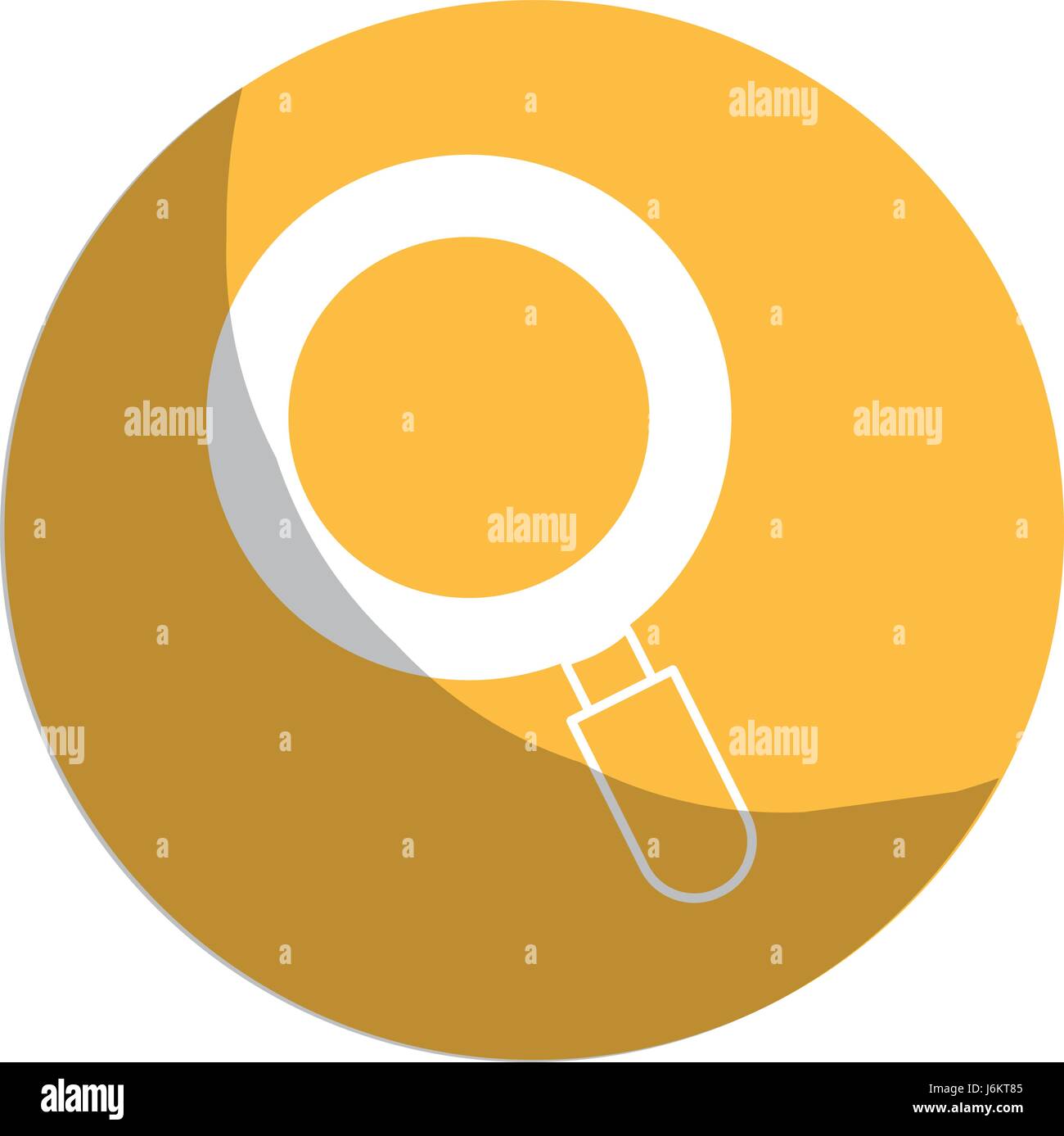sticker magnifying glass tool to search and read Stock Vector Image ...