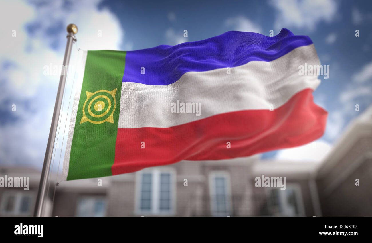 Flag of the republic of khakassia hi-res stock photography and images ...