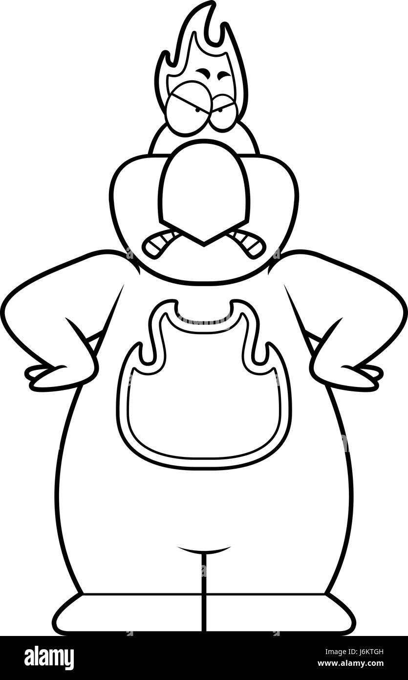 A cartoon illustration of a phoenix looking angry Stock Vector Image ...