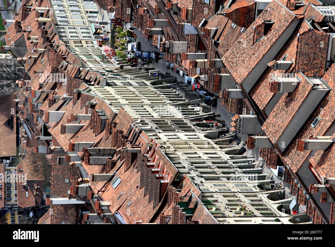aerial perspective medieval interlaced bern diagonal chimneys bowers ...