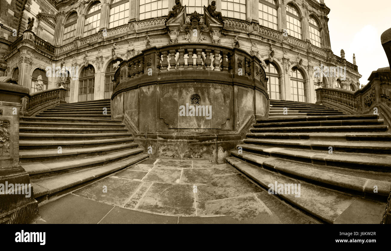 black and white Baroque architecture stairs Stock Photo - Alamy