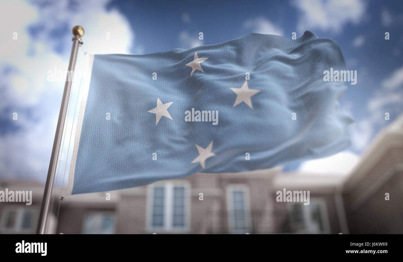Federated states of micronesia flag hi-res stock photography and images ...