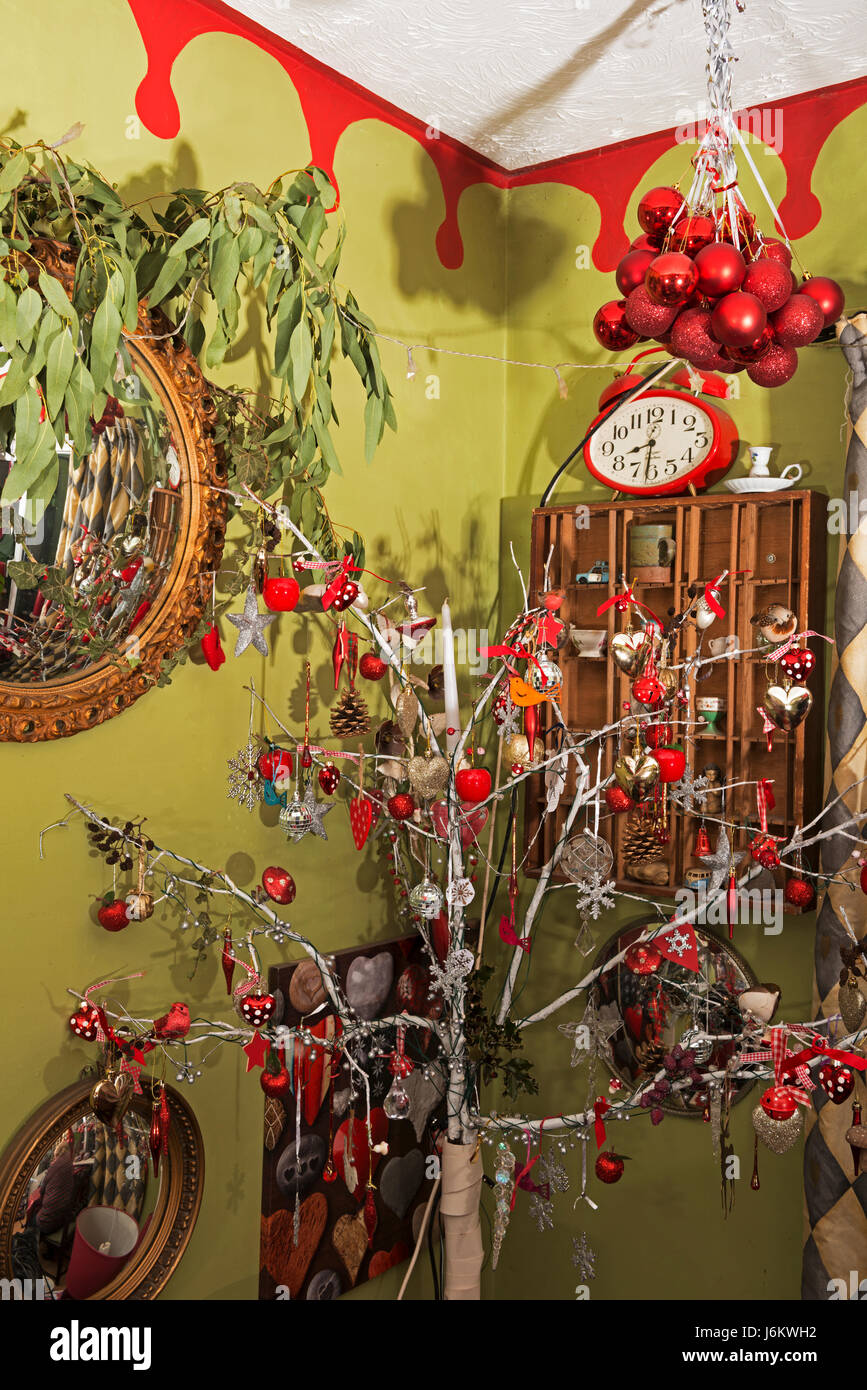 Homemade Christmas tree Stock Photo - Alamy