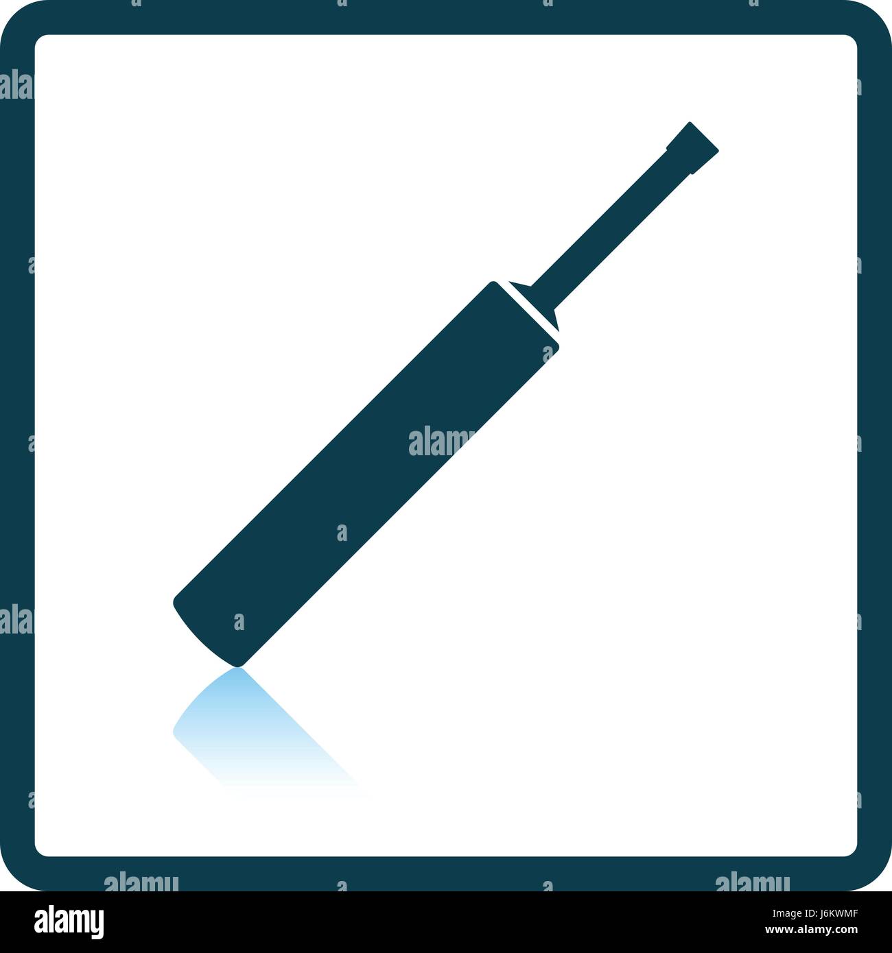 Cricket bat icon. Shadow reflection design. Vector illustration Stock ...