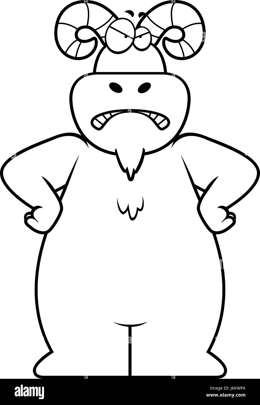 Angry cartoon Black and White Stock Photos & Images - Alamy