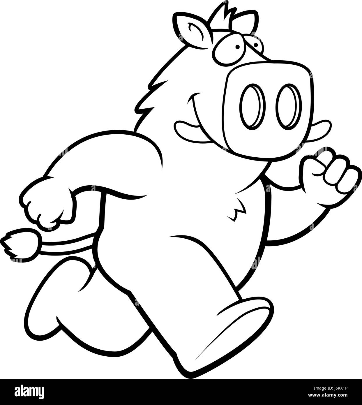 Warthog running Stock Vector Images - Alamy