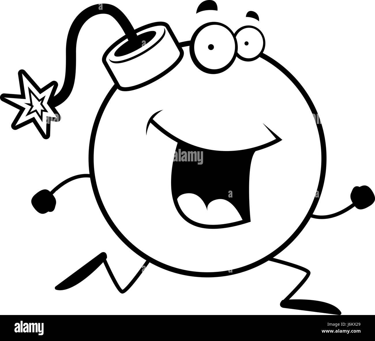 A happy cartoon bomb running and smiling Stock Vector Image & Art - Alamy