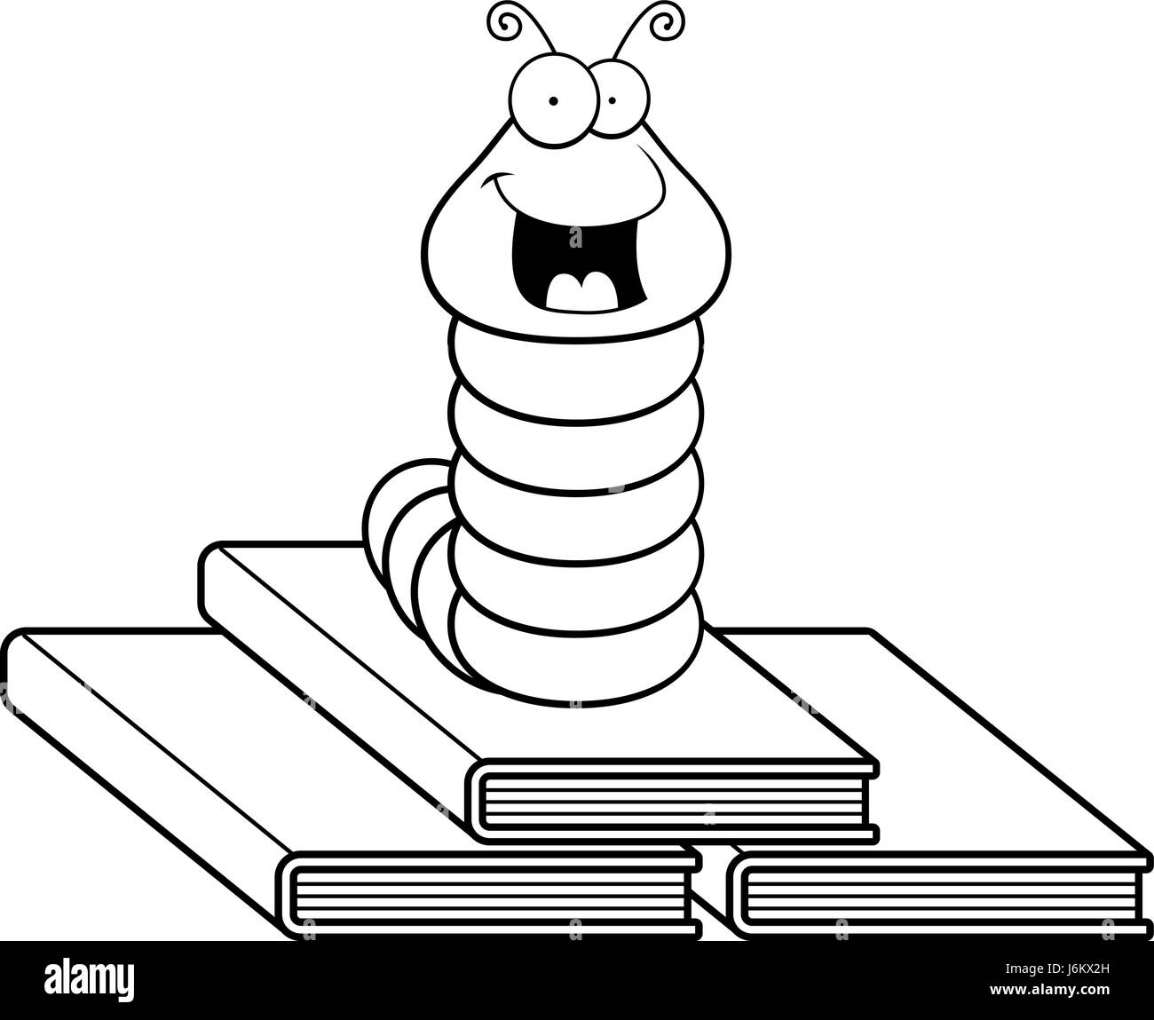 Bookworm Clip Art Black And White