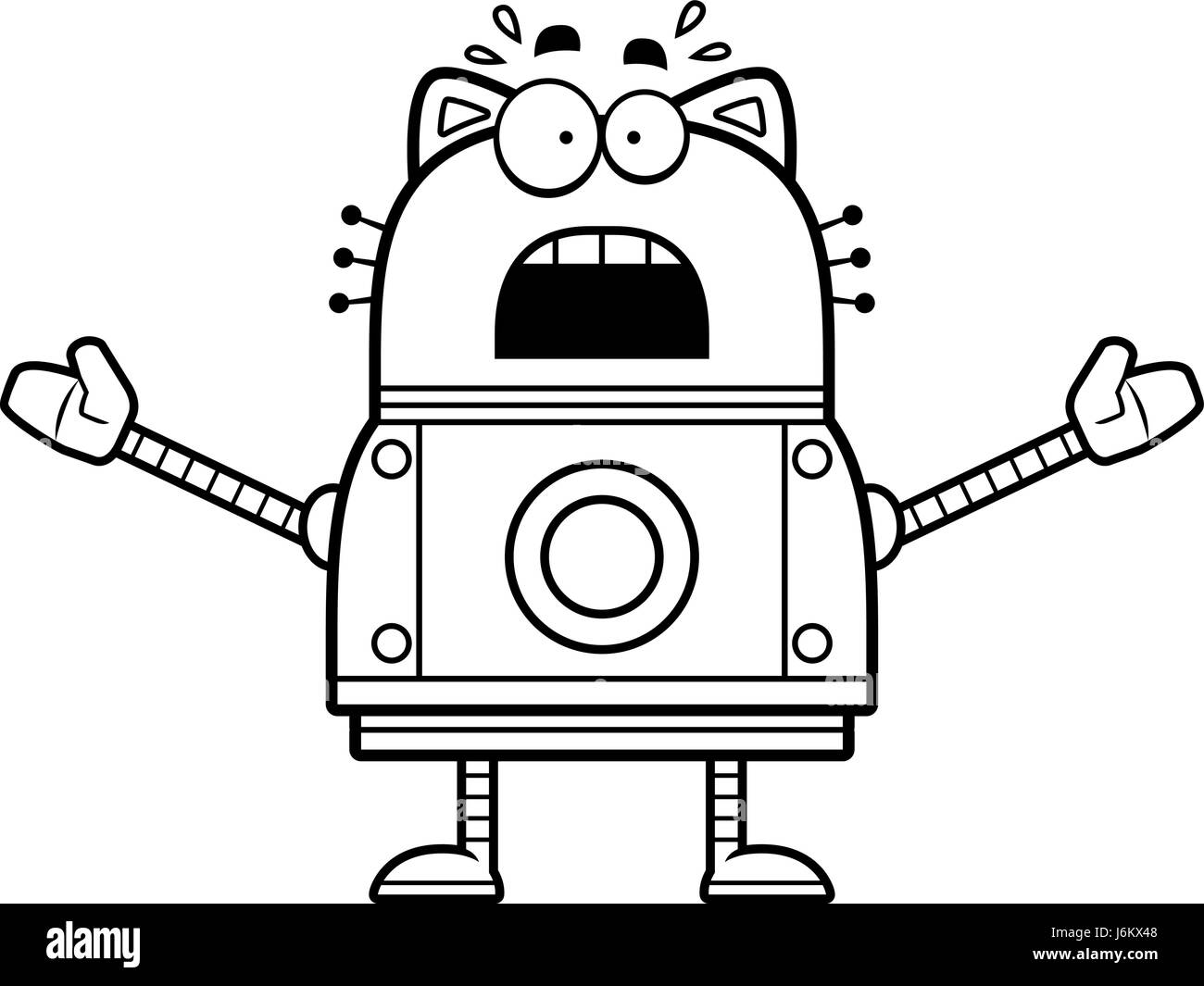 Cat scared looking Cut Out Stock Images & Pictures - Alamy