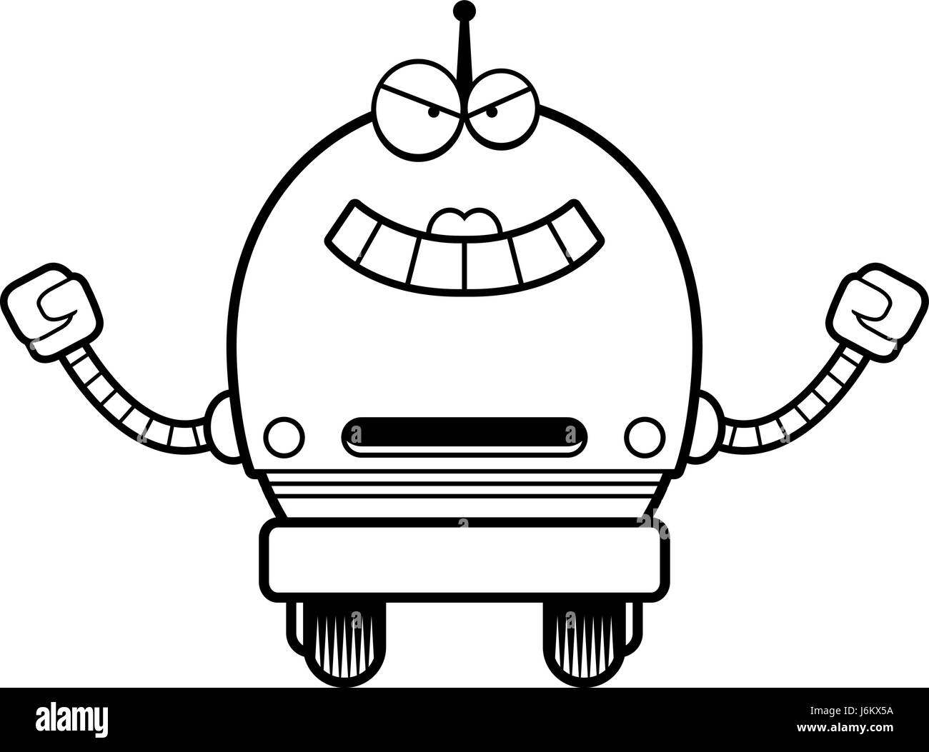 Cartoon female robot illustration hi-res stock photography and images ...