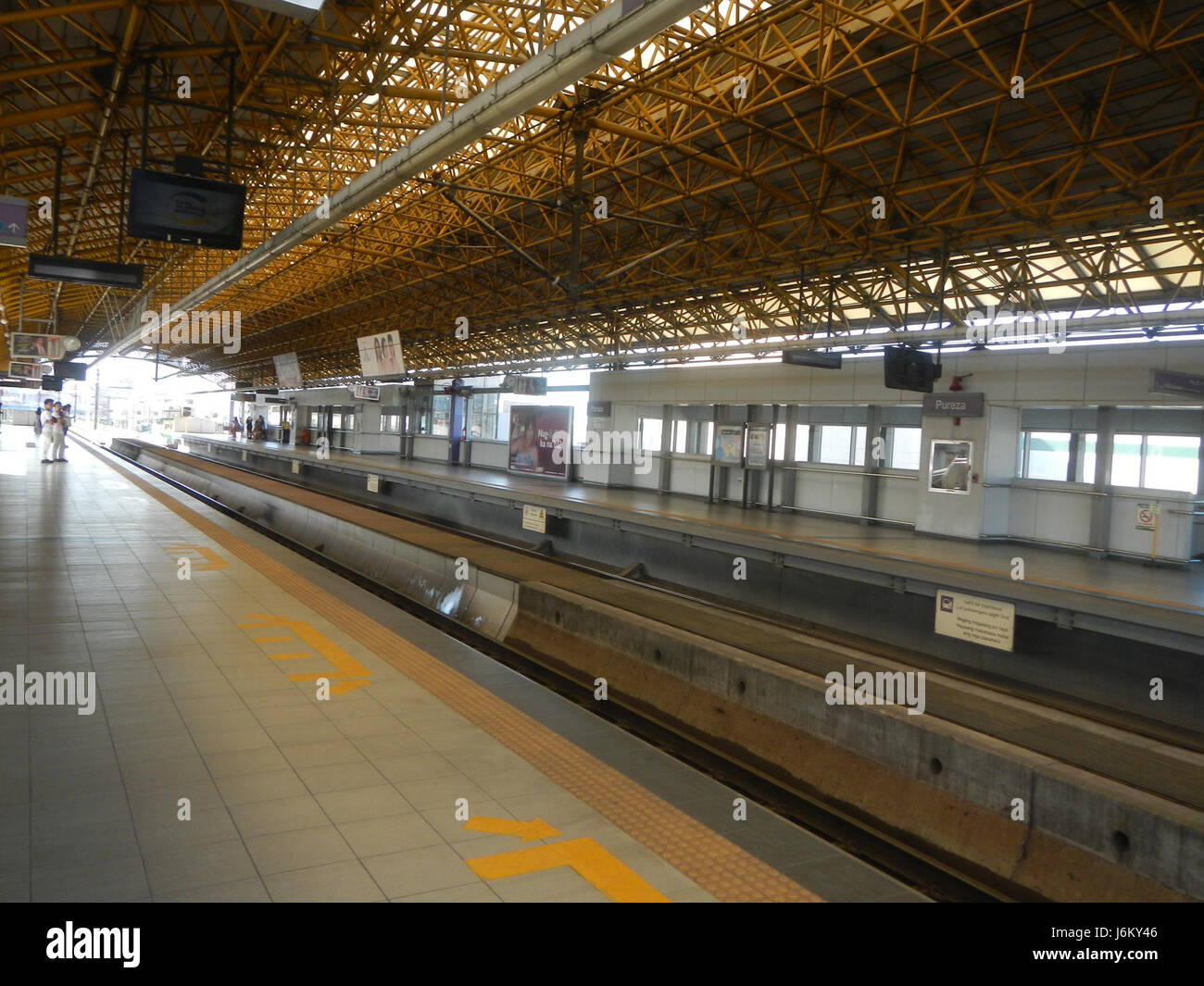 Pureza LRT Station, located on Magsaysay Boulevard in Santa Mesa ...