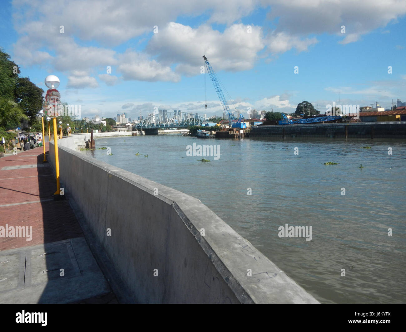 Punta Santa Ana Linear Park, located along the Pasig River in Manila ...