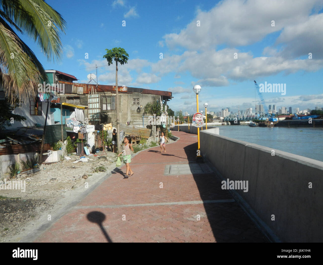 Punta Santa Ana Linear Park is located along the Pasig River in Manila ...