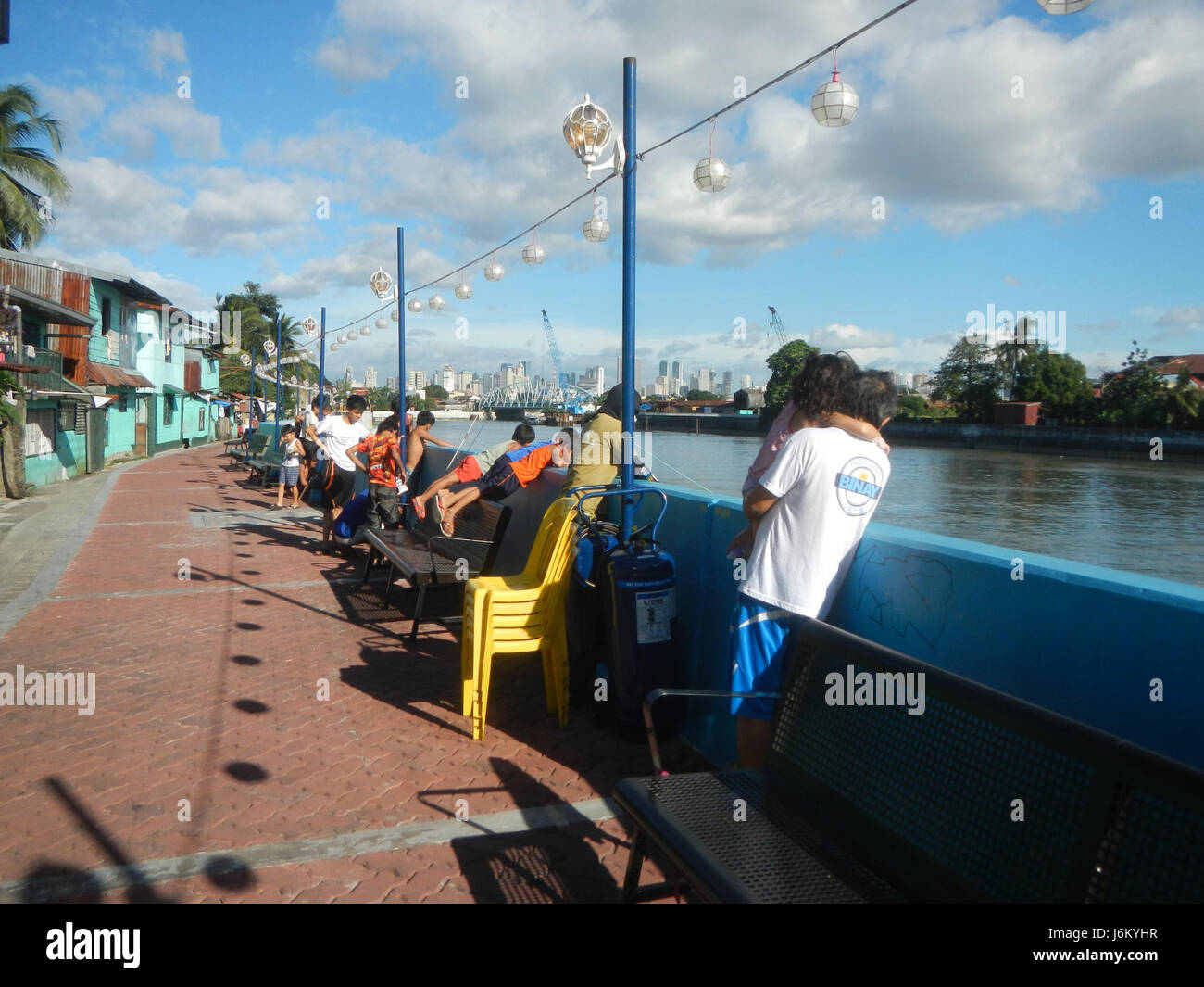 Punta Santa Ana Linear Park, located along the Pasig River in Manila ...
