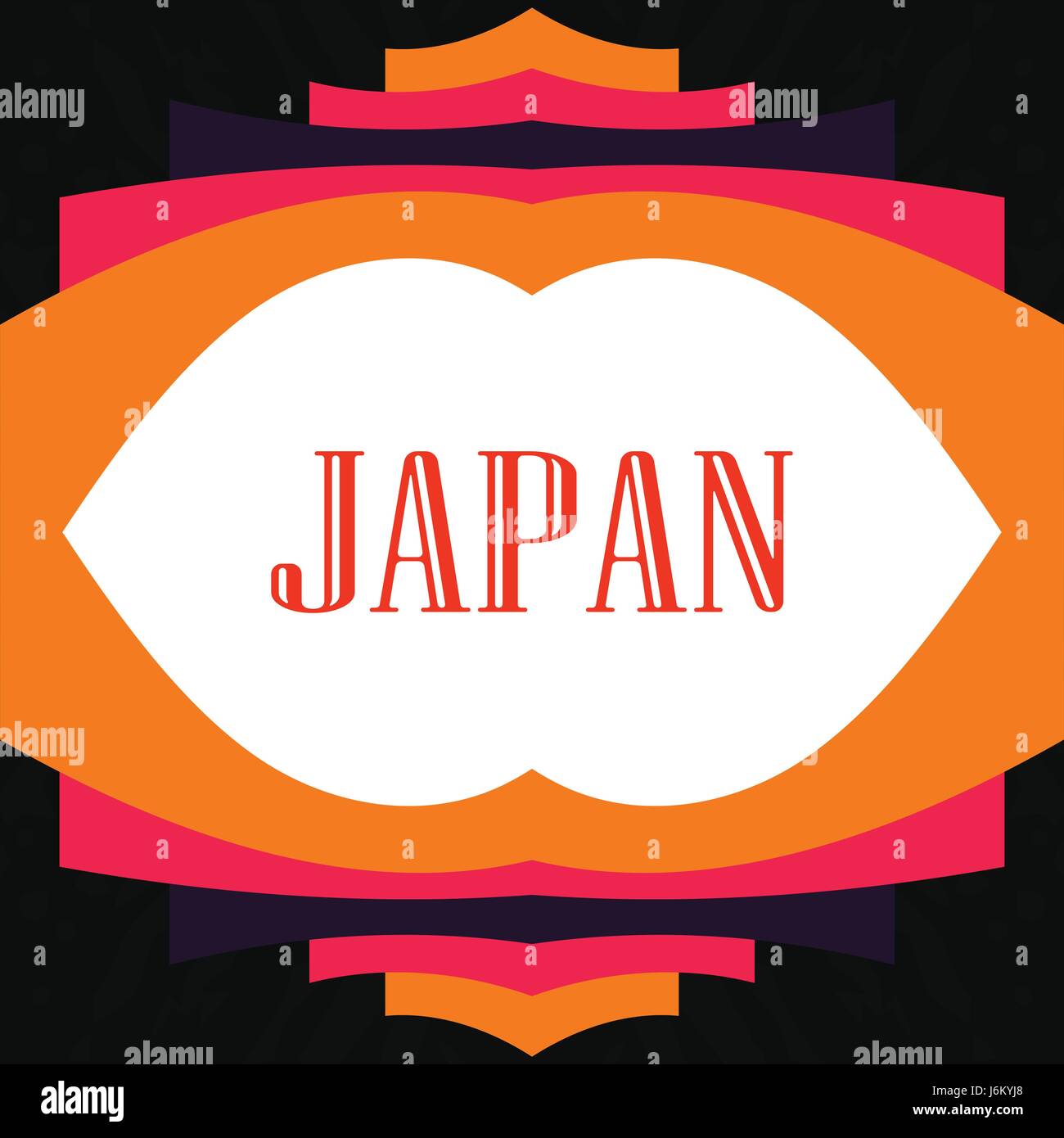 Asian abstract geometric frame. Japan Zen Like Cover Vector Stock ...