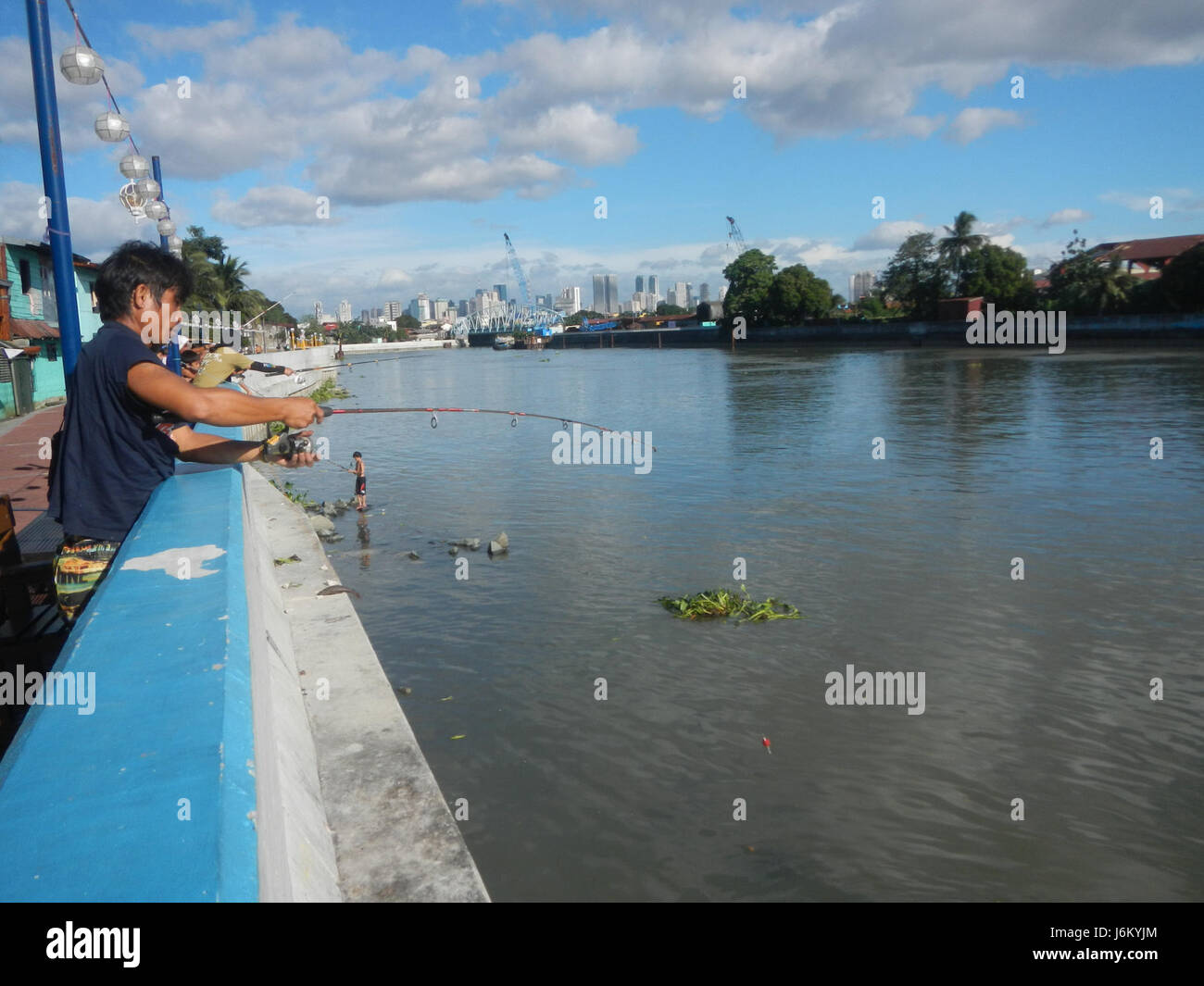 Punta Santa Ana Linear Park, located along the Pasig River in Manila ...