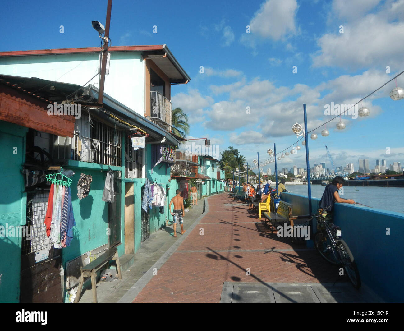 Punta Santa Ana Linear Park, located along the Pasig River in Manila ...