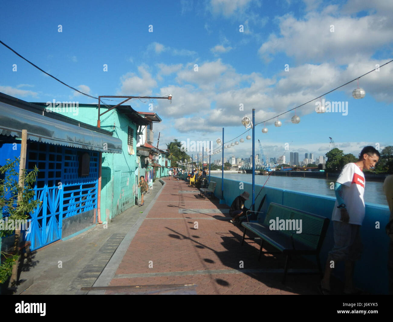 A location along the Pasig River in Manila, featuring Punta Santa Ana ...