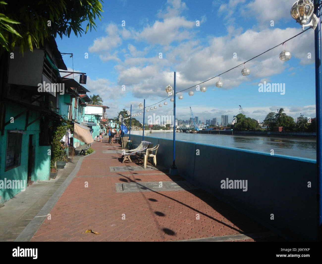 Punta Santa Ana Linear Park, located along the Pasig River in Manila ...