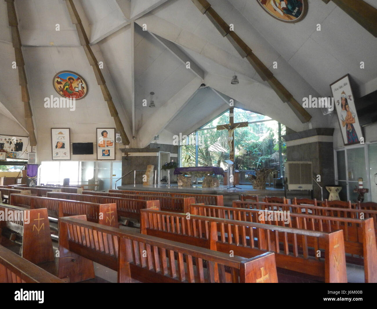 This image shows the Jaime Cardinal Sin Village Church located in ...