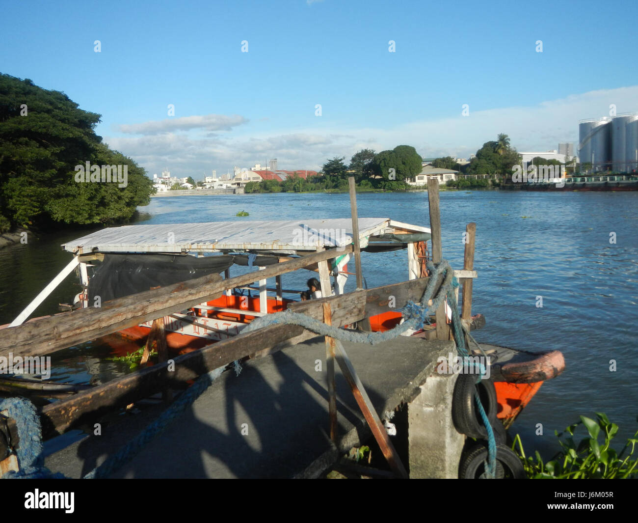 This image depicts the urban landscape of Punta Santa Ana in Manila ...