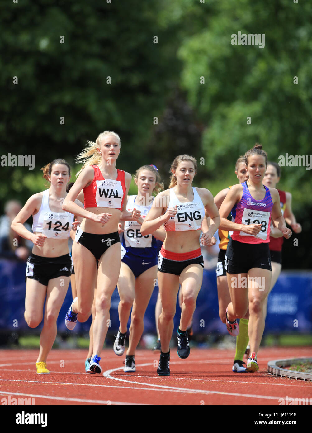 (Left-Right) Jade Williams, Katie Ingle and Melanie Wilkins in the 3000 ...