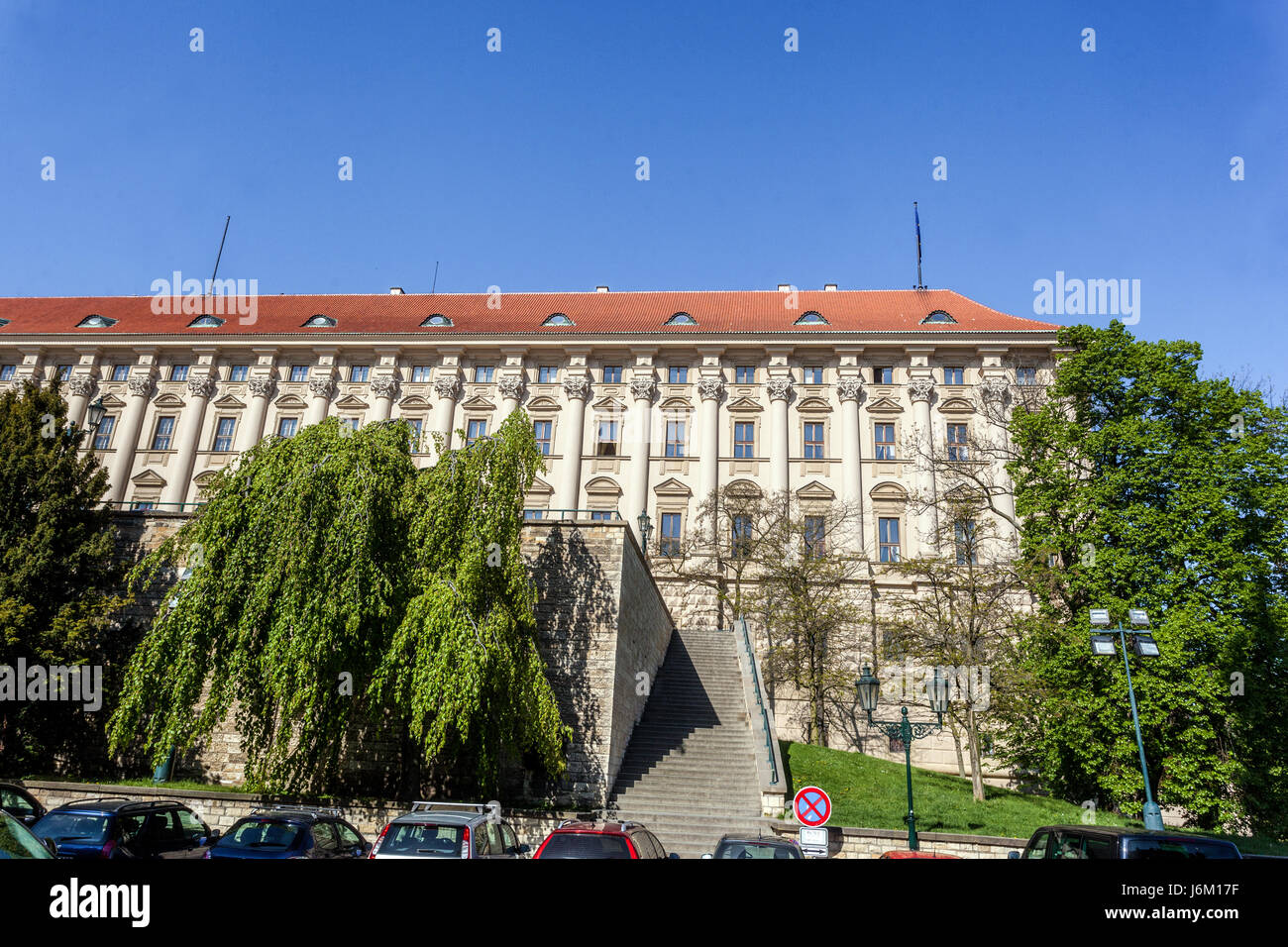 The Cernin Palace is the largest of the baroque palaces of Prague at ...