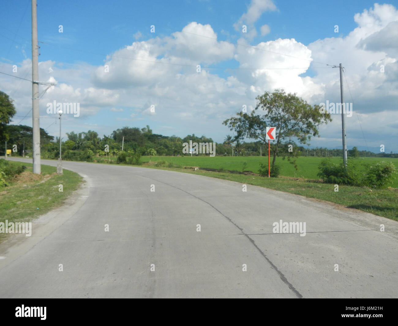 This image depicts the paddy fields of Salapungan and roads near ...