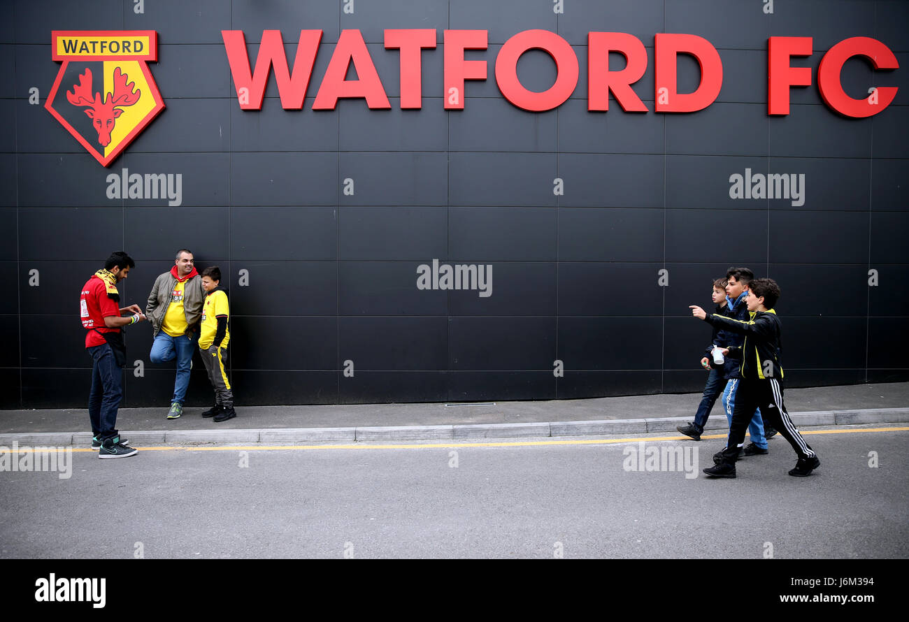 Watford fans ahead premier hi-res stock photography and images - Alamy