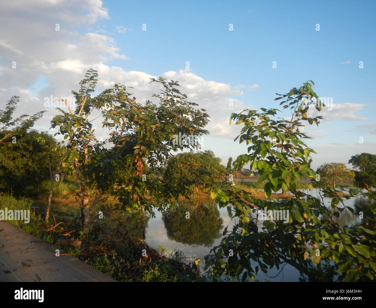 The scene at Cortez Road, Concepcion, San Simon, Pampanga, shows a ...
