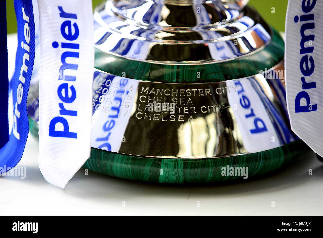Chelsea Premier League Trophy 2017 High Resolution Stock Photography ...