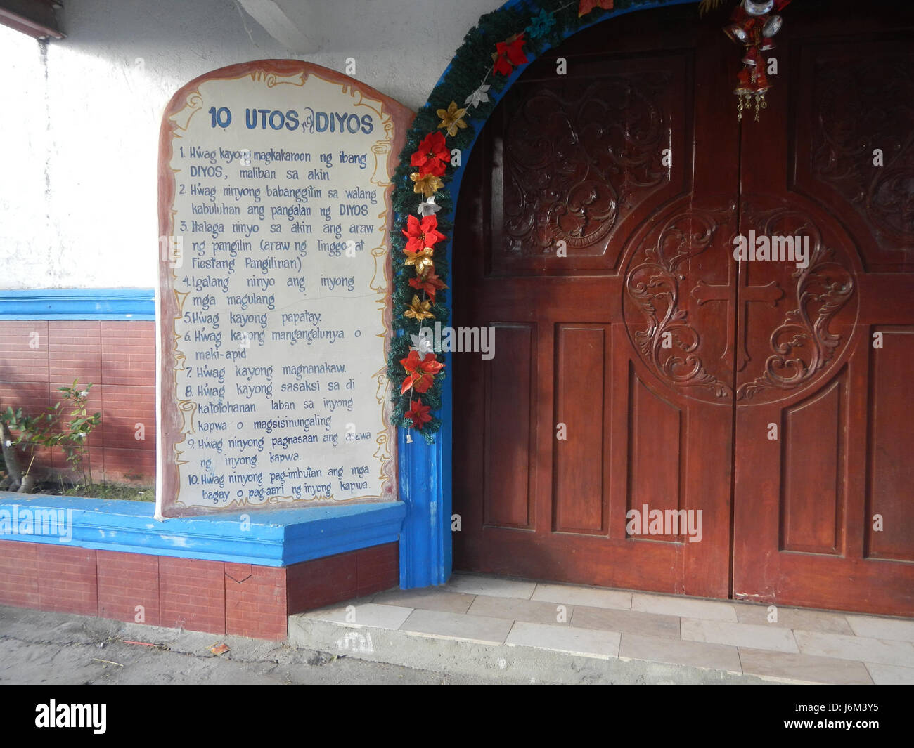 A photograph capturing the architecture of the Candaba Chapel located ...