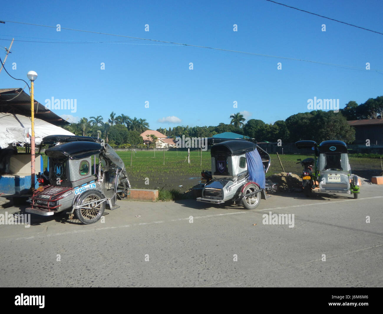 The landscape of Balucuc, Apalit in Pampanga showcases paddy fields ...