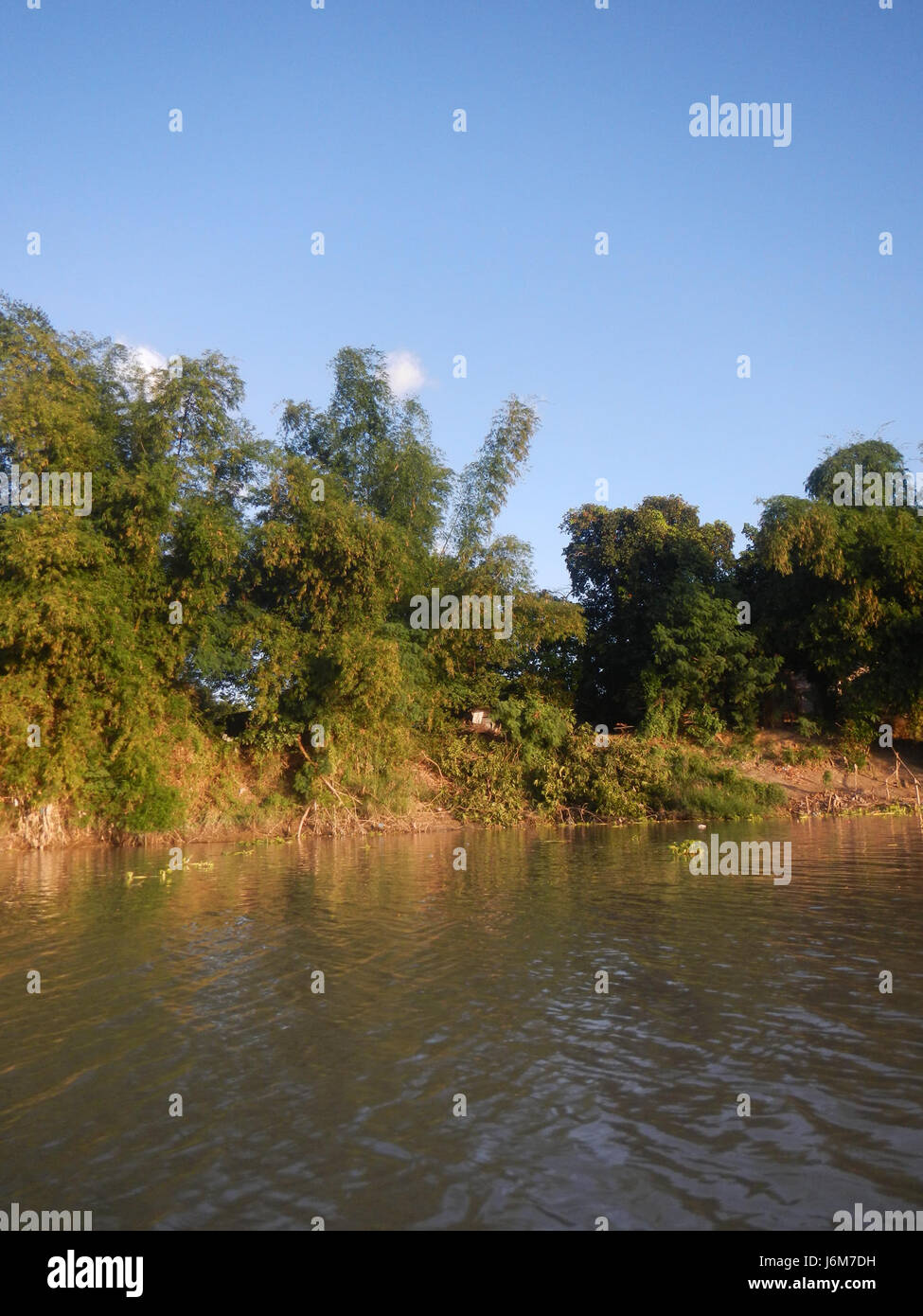 The riverbanks along the Pampanga River, particularly near Cansinala ...