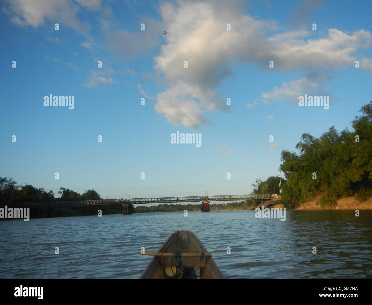 The image shows the riverbanks along the Pampanga River, near San ...