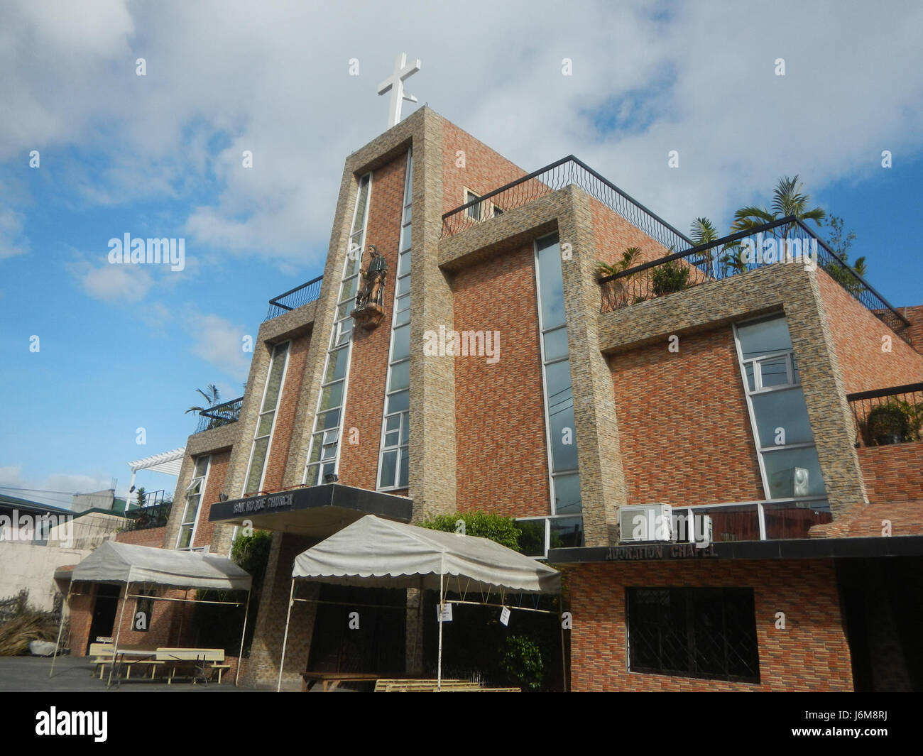 San Roque Parish Church, located on Cabrera Street in Barangay Malibay ...