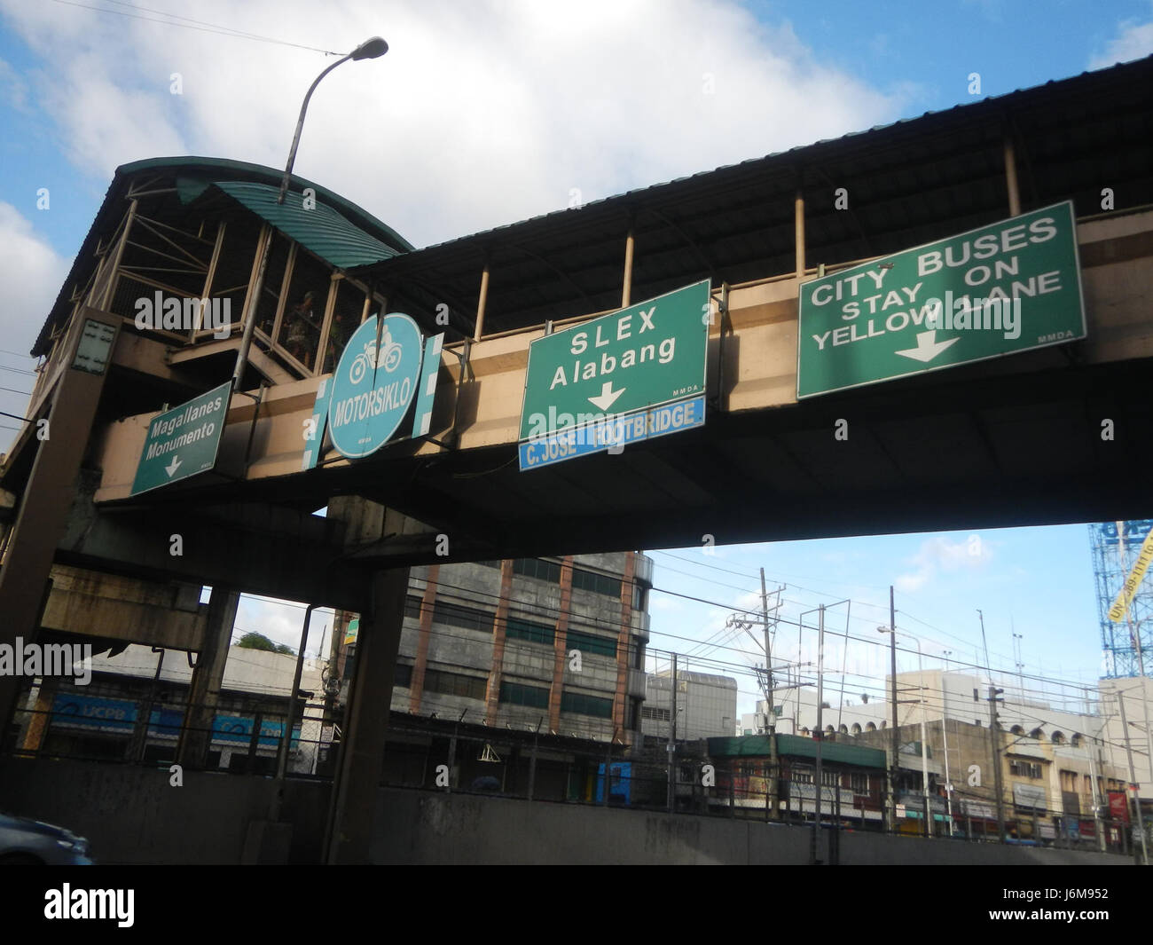 The C. Jose Footbridge, located in the EDSA Malibay area of Pasay City ...